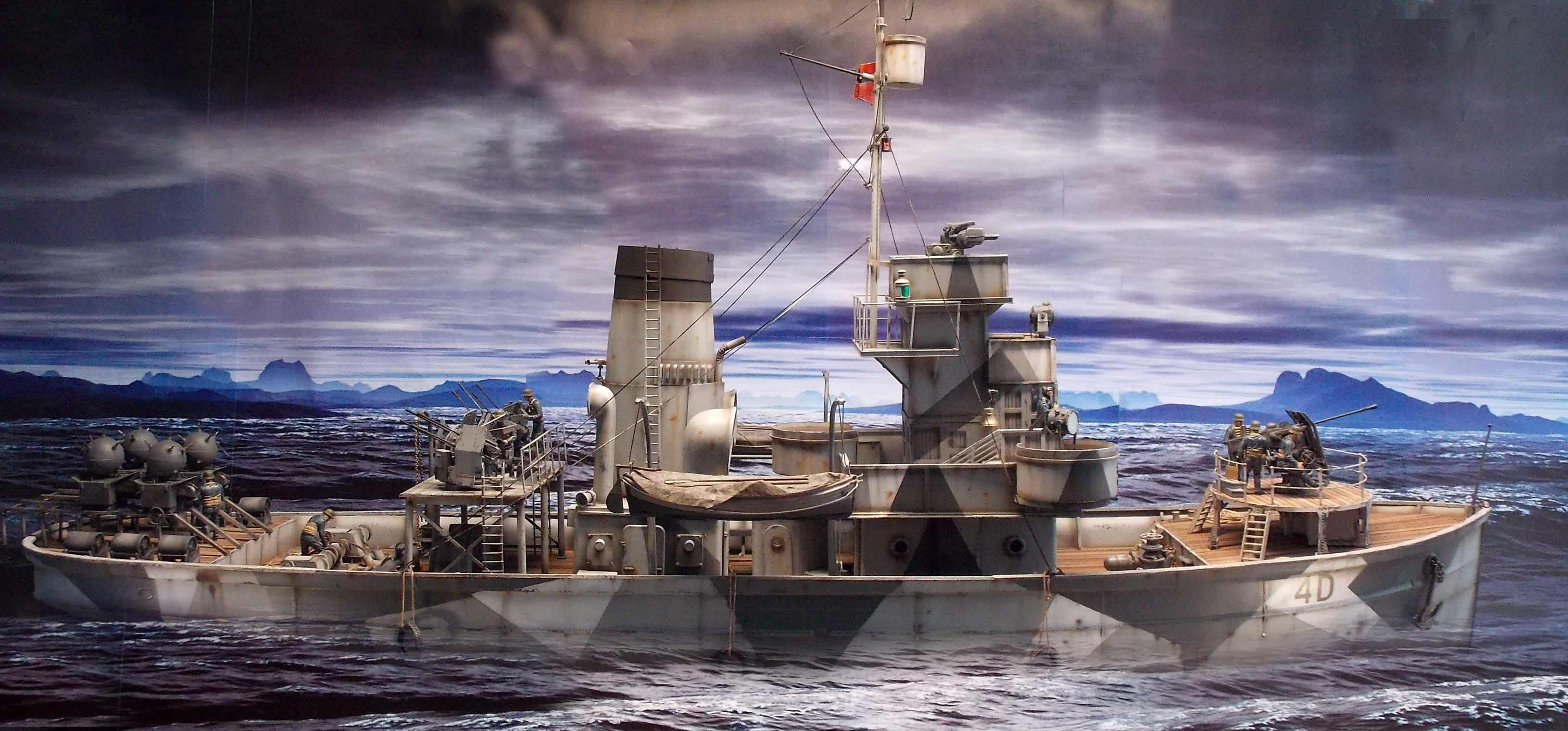 Deutsches Vorpostenboot 1943_final - www.panzer-bau.de/diorama/militär/1:35