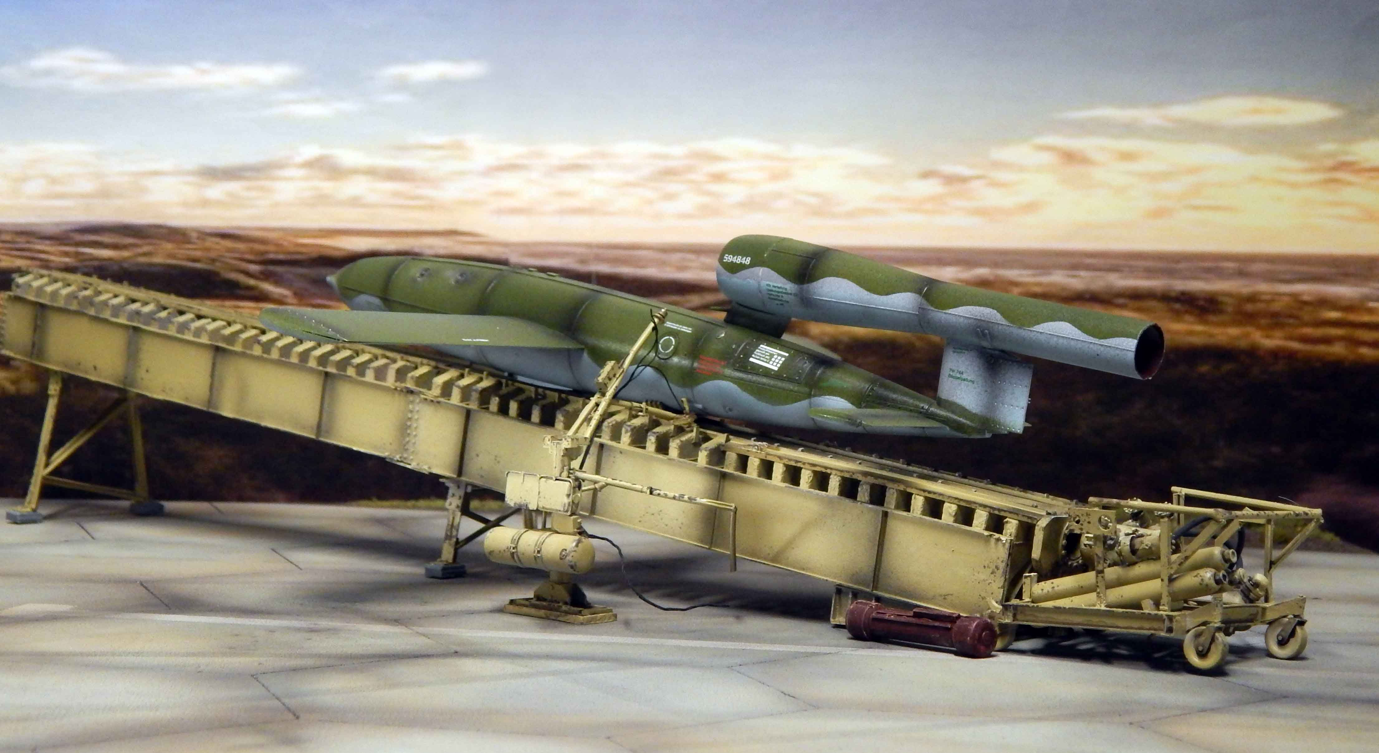V1 Startrampe - www.panzer-bau.de/diorama/militär/1:35