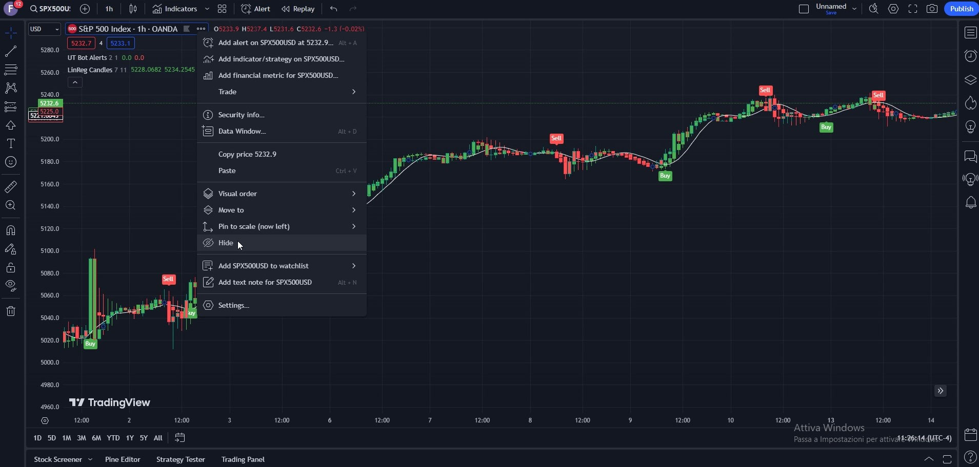 Ut Bot Alert with Regression Candles for Day and Swing Trading ...