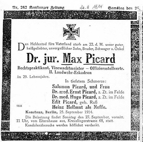 Dr. Max Picard - salomonpicardkonstanz Webseite!