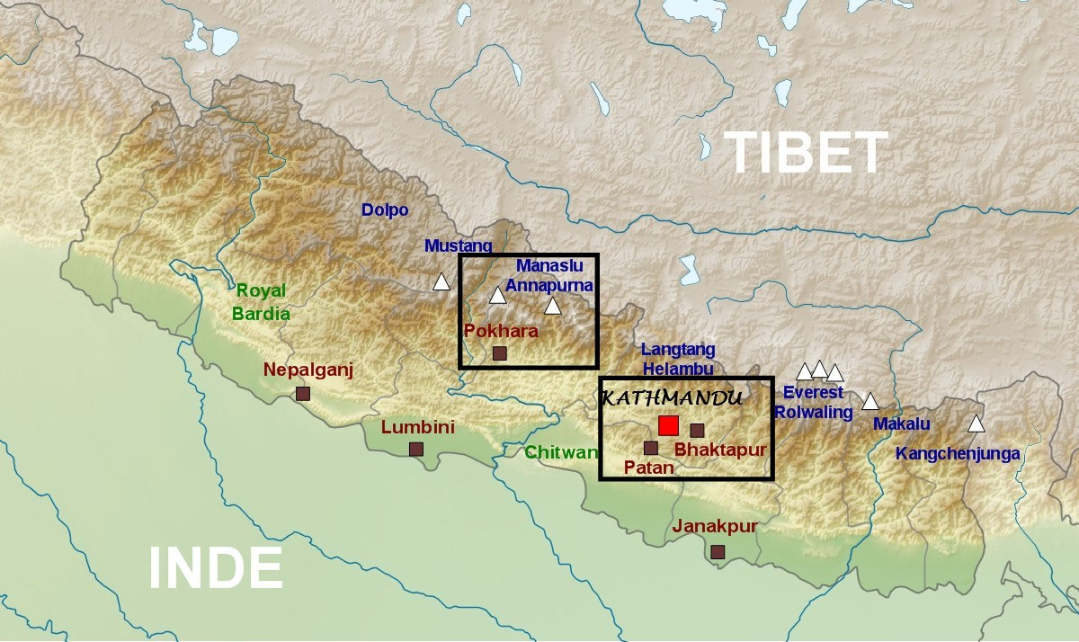 Itineraire Trek Mardi Himal - Trekking - voyages au Népal - trek Nepal