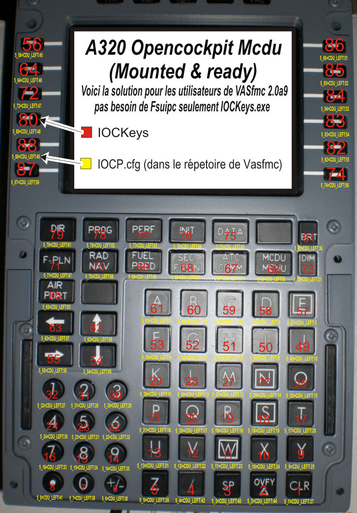 A320 Opencockpit MCDU - projetsam airbus A320