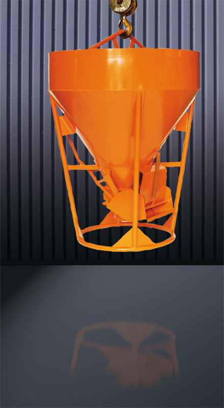 Cubilotes con descarga tubo flexible - Maquinaria prefabricados hormigón