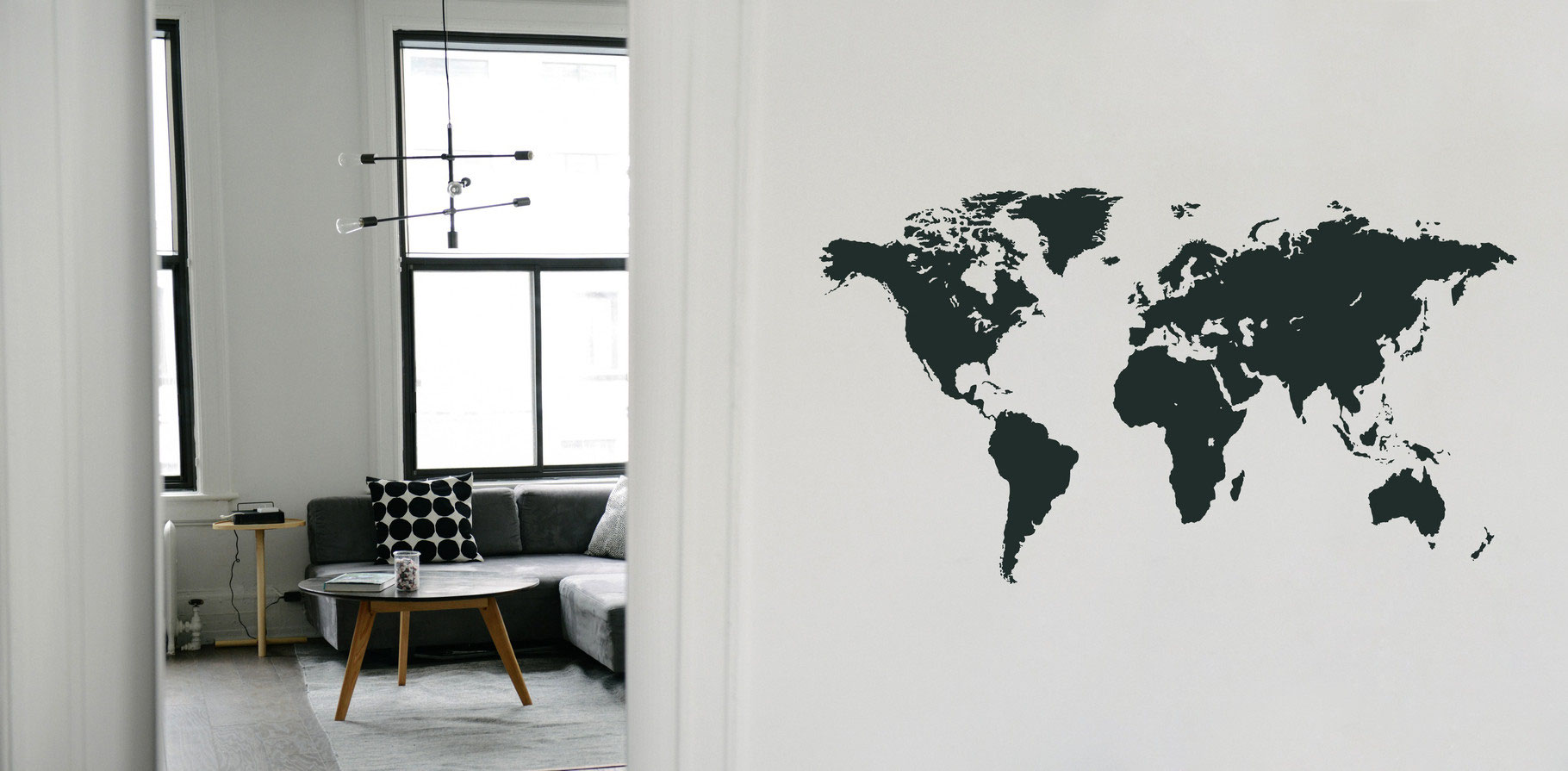 World Map | Sticker | Decal | Vinyl - Wall Art Company