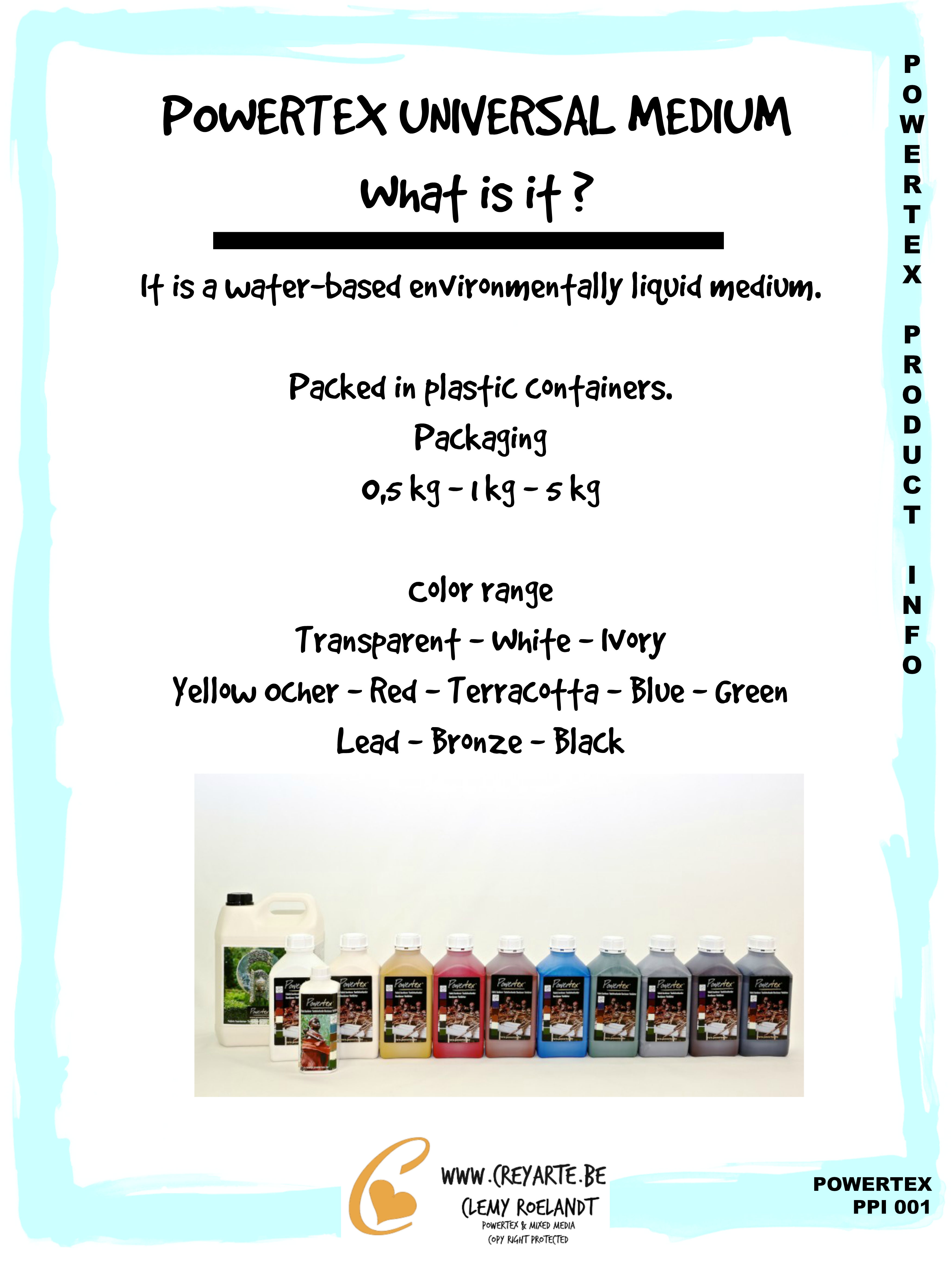E-Book Page PPI001 - Powertex Universal Medium - What is it ? - CréYarté!