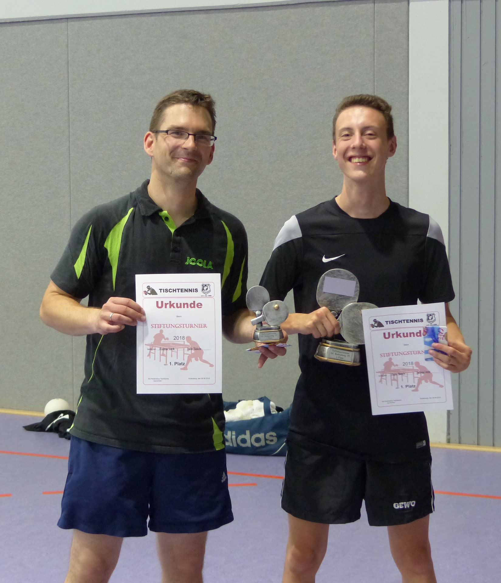 Malte Riekehr und Andreas Wente gewinnen Stiftungsturnier 2018 - SG ...