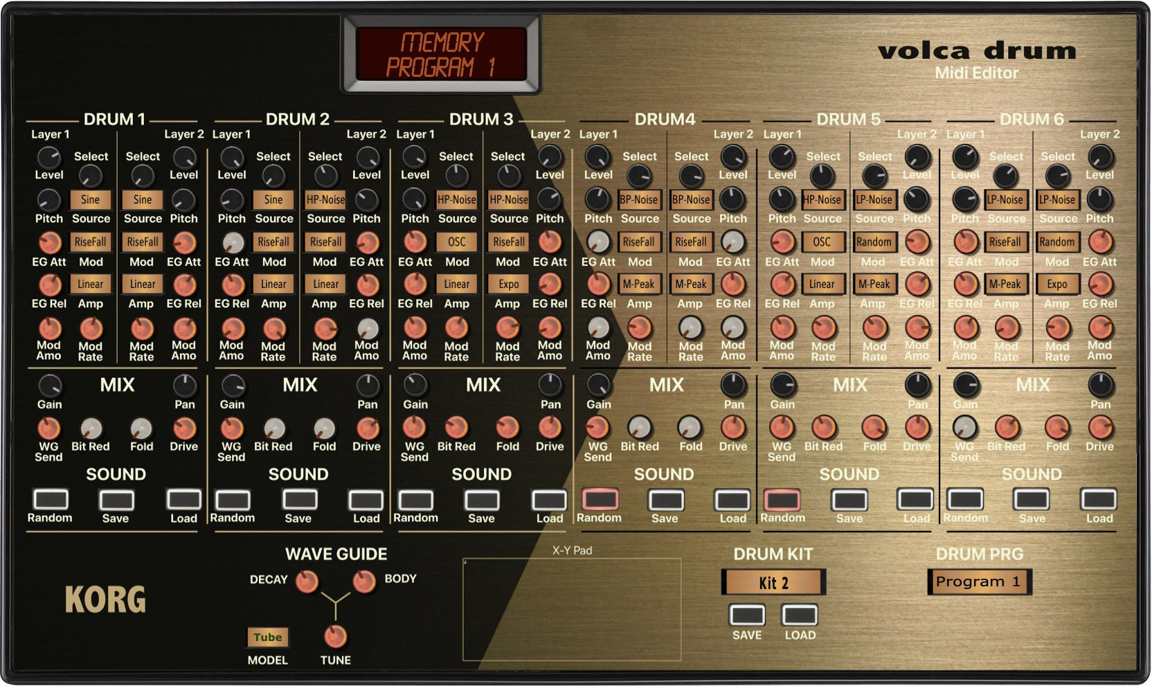 Korg Volca Drum Editor and Sound Bank, VST and Standalone - Korg Volca ...