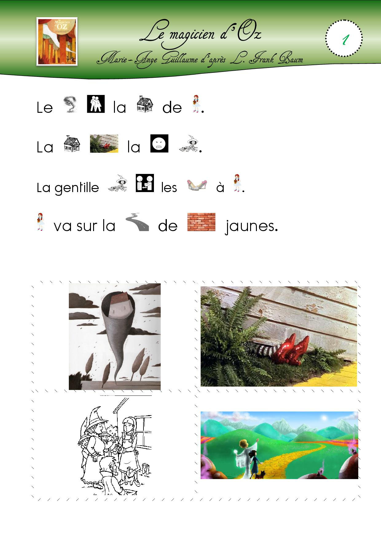 Le Magicien d'Oz - Fiches de prep (cycle1-cycle 2-ULIS-Rased)