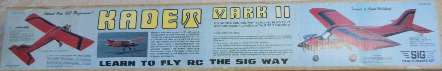 SIG RC Kits 41-60 - SIG's Model Aircraft Kit and ARF History