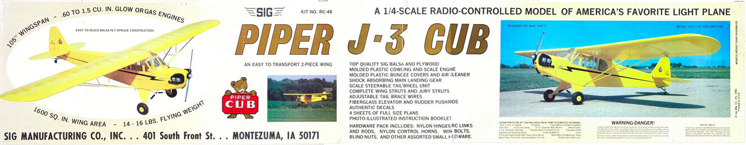 SIG RC Kits 41-60 - SIG's Model Aircraft Kit and ARF History