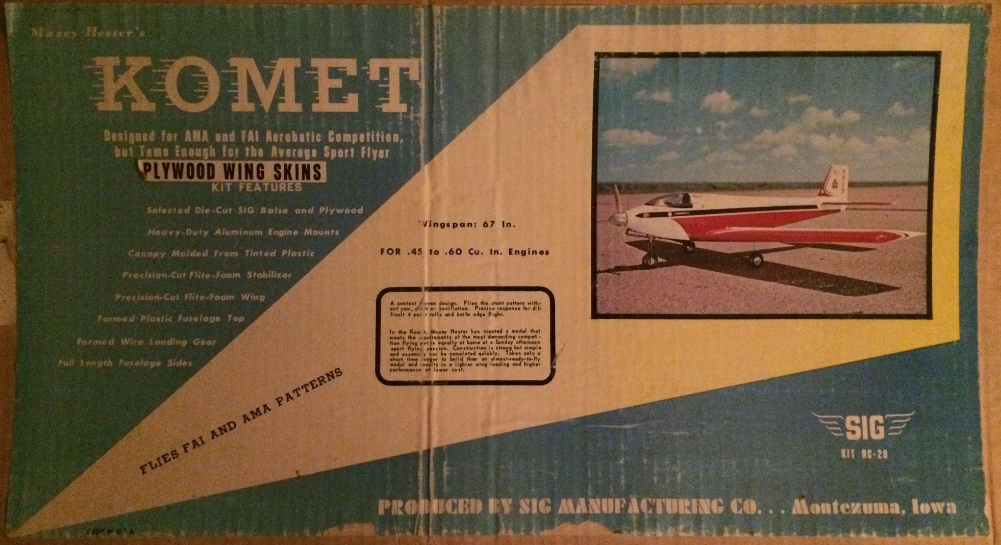 SIG RC Kits 21-40 - SIG's Model Aircraft Kit and ARF History