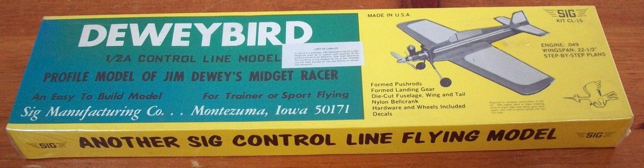 SIG C/L Kits - SIG's Model Aircraft Kit and ARF History