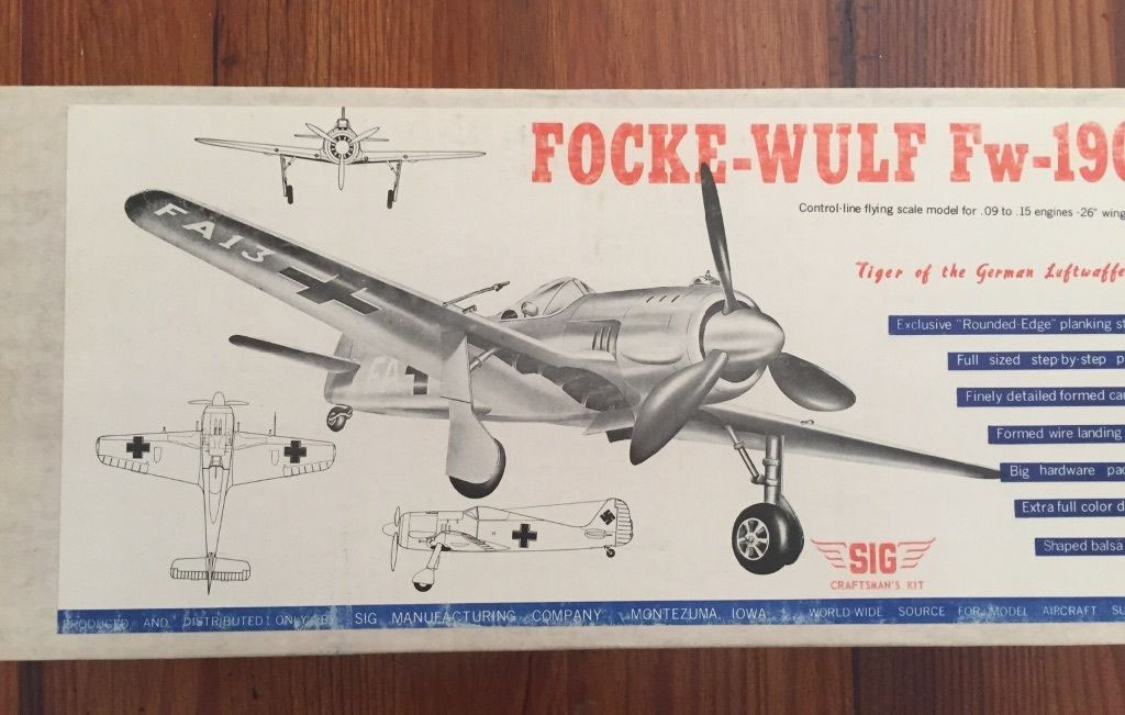 SIG C/L Kits - SIG's Model Aircraft Kit and ARF History