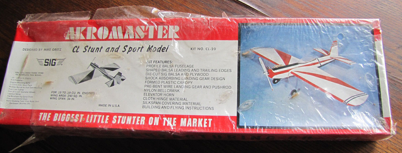 SIG C/L Kits - SIG's Model Aircraft Kit and ARF History