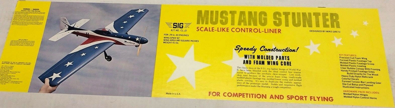 SIG C/L Kits - SIG's Model Aircraft Kit and ARF History