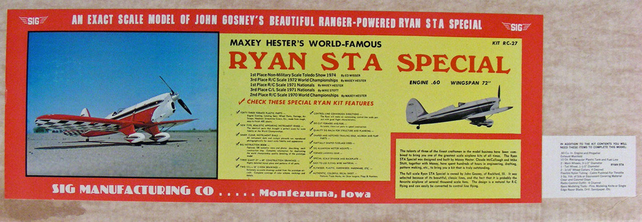 SIG RC Kits 21-40 - SIG's Model Aircraft Kit and ARF History