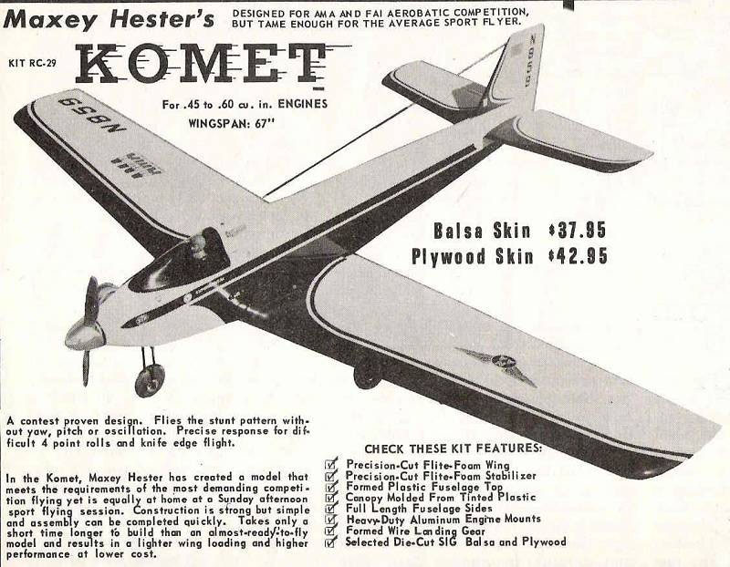 SIG RC Kits 21-40 - SIG's Model Aircraft Kit and ARF History