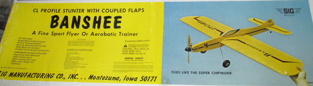 SIG C/L Kits - SIG's Model Aircraft Kit and ARF History
