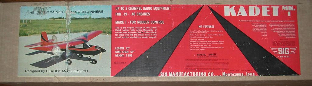 SIG RC Kits 41-60 - SIG's Model Aircraft Kit and ARF History