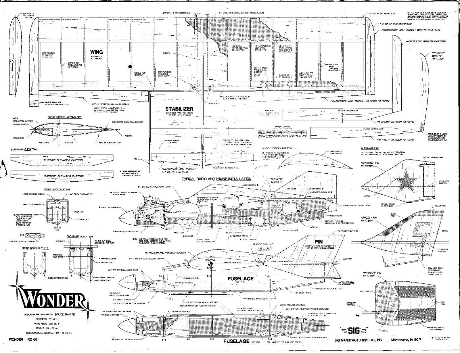 SIG RC Kits 61-100+ - SIG's Model Aircraft Kit and ARF History