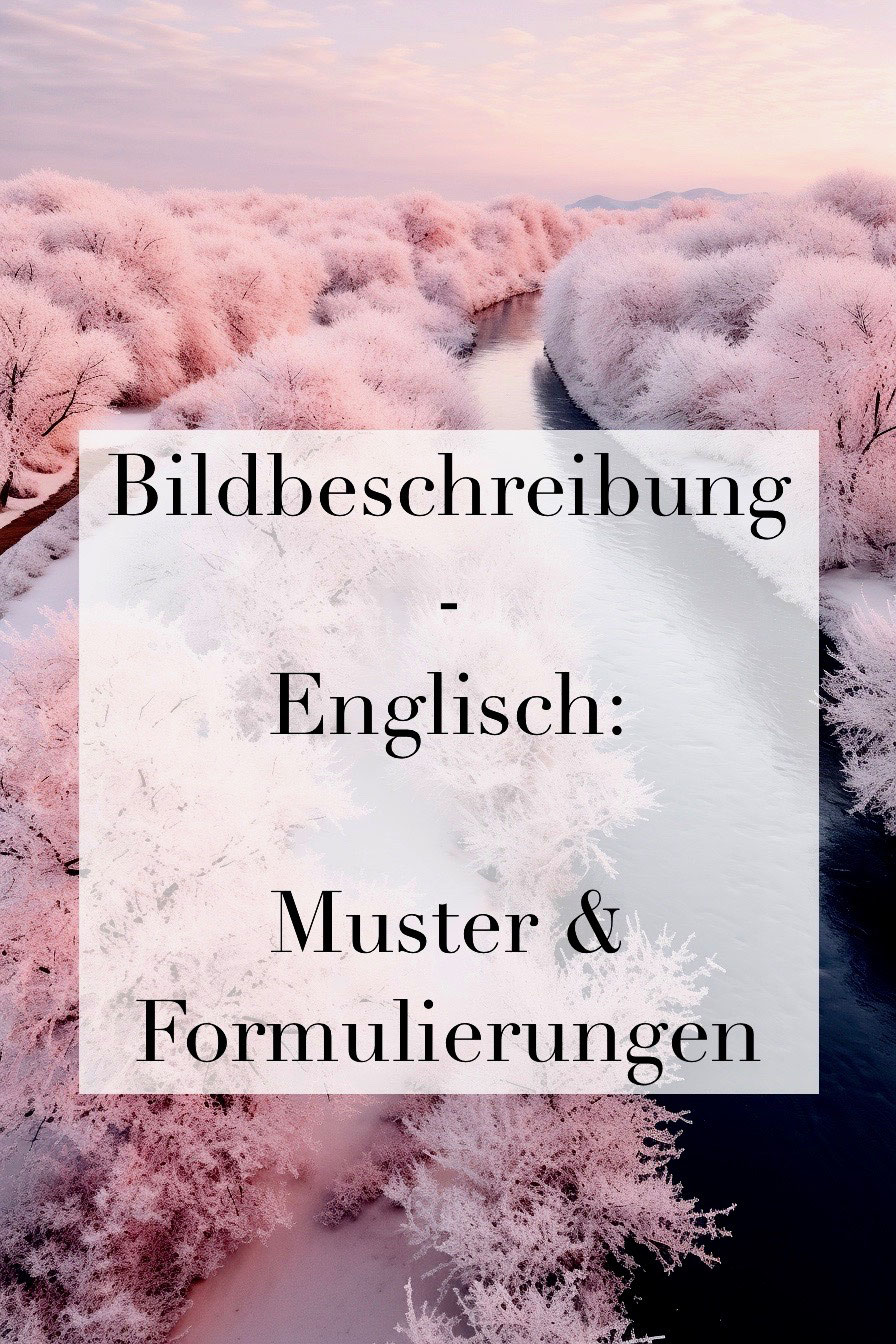 Bildbeschreibung auf Englisch: Vokabeln, Formulierungen, Aufbau ...