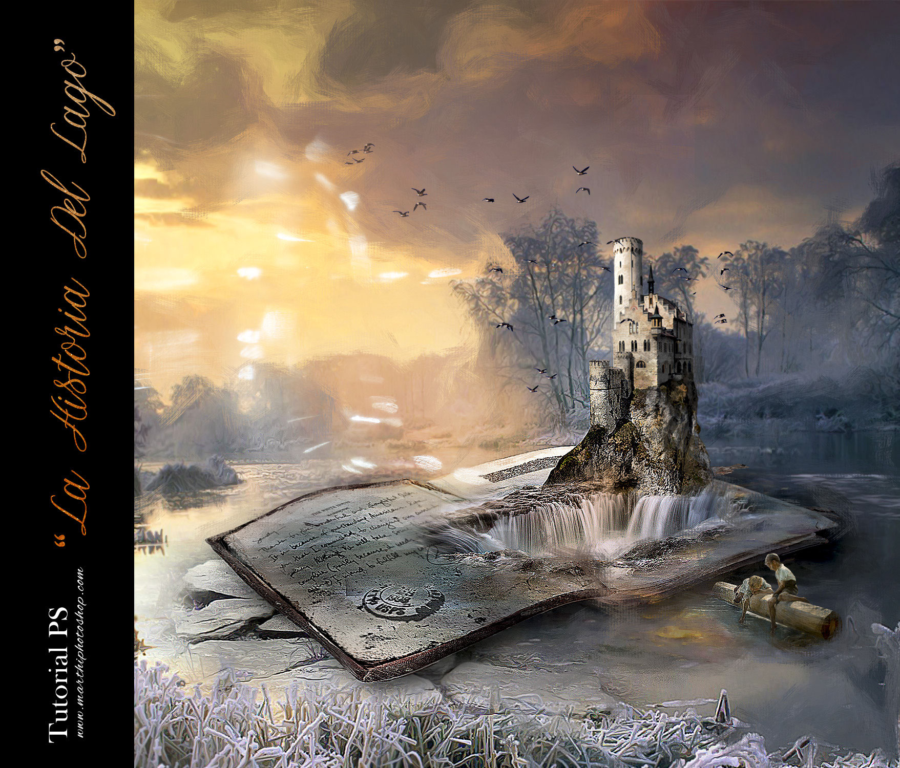 Tutorial PS "La historia del lago" - Arte con Photoshop