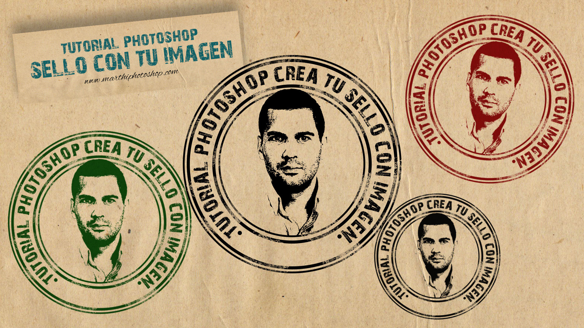 Tutorial PS "Sello con tu imagen" - Arte con Photoshop