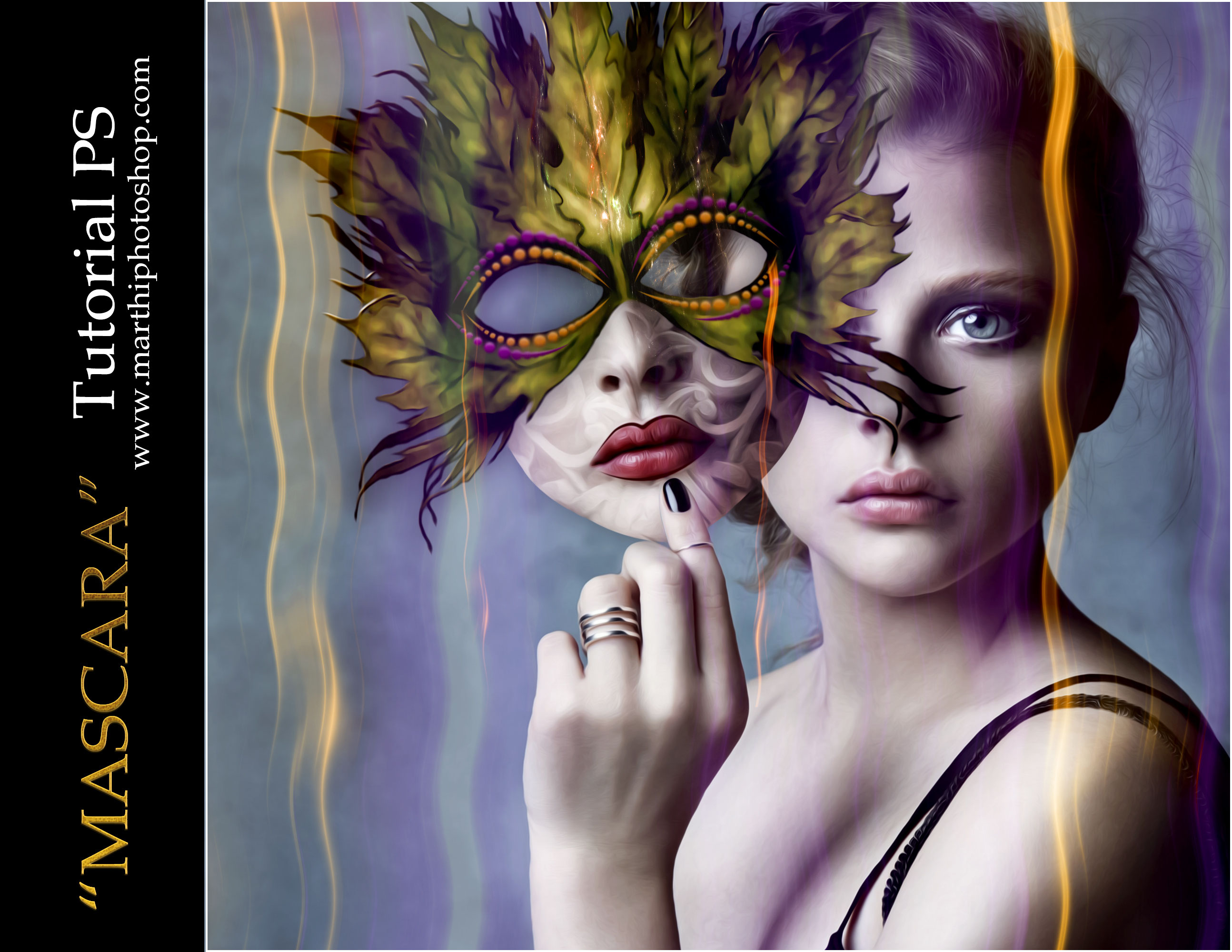 Tutorial PS "MÁSCARA" - Arte con Photoshop