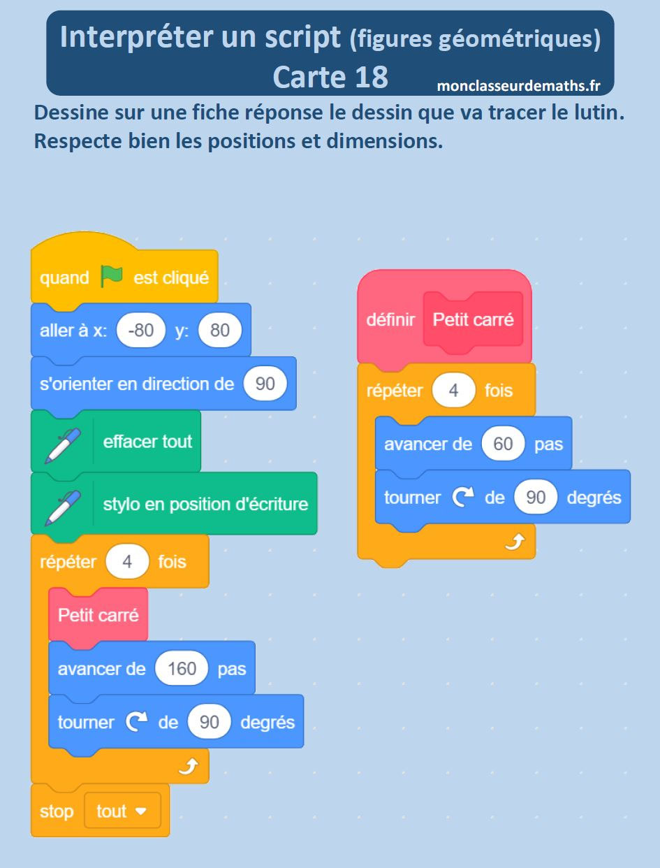 Cartes auto-correctives Scratch (sans ordinateur) - Mon classeur de maths