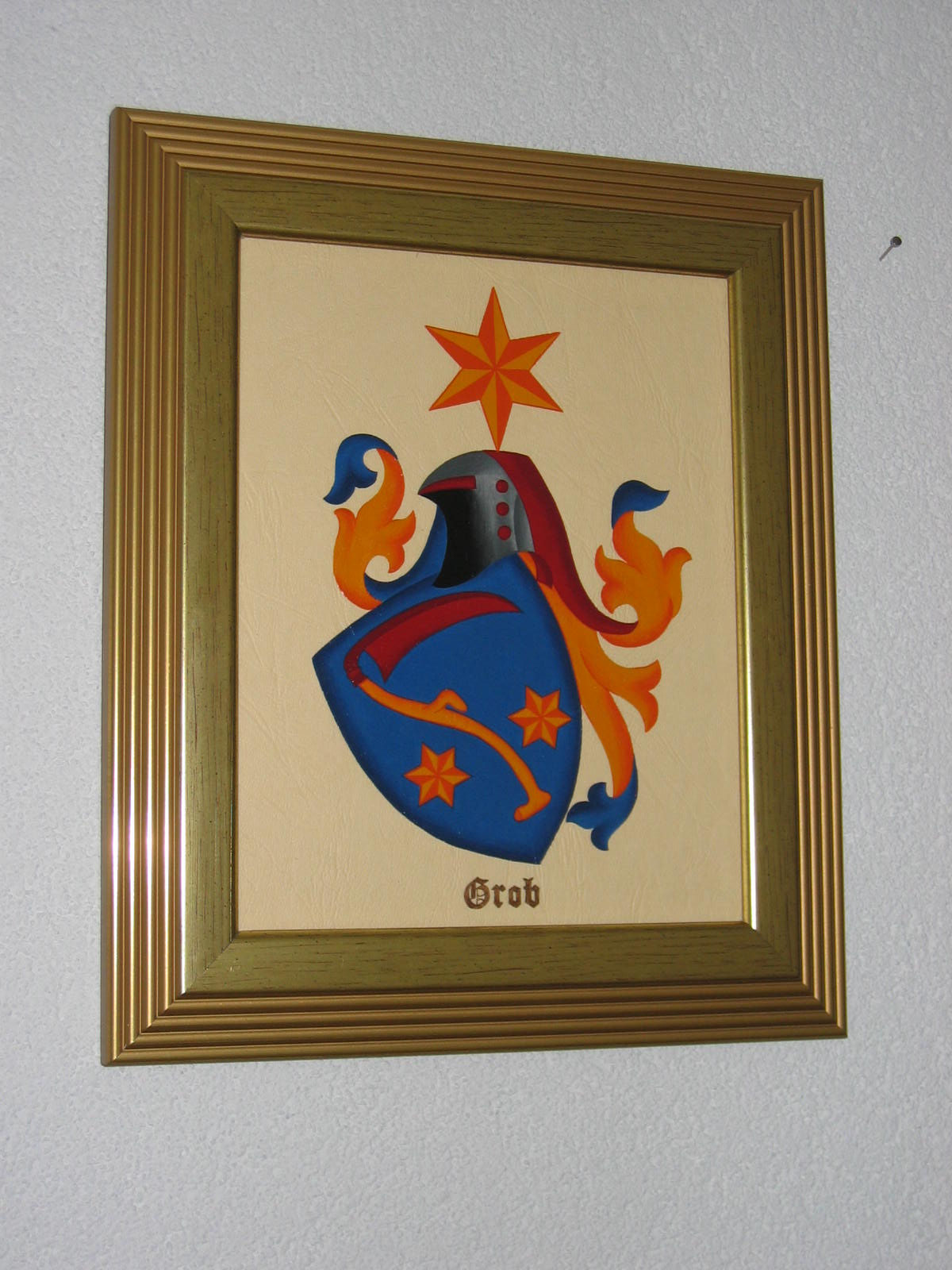 Eingerahmte Familienwappen - familienwappenkunst Webseite!