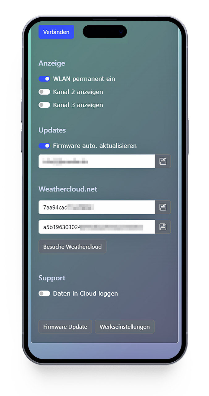Weathercloud Unterstützung für WS1 - jbmedia - Smarthome für Enthusiasten