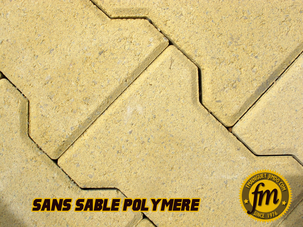 Pose pavés autobloquants en "I" - Site de Frédéric Mainguet