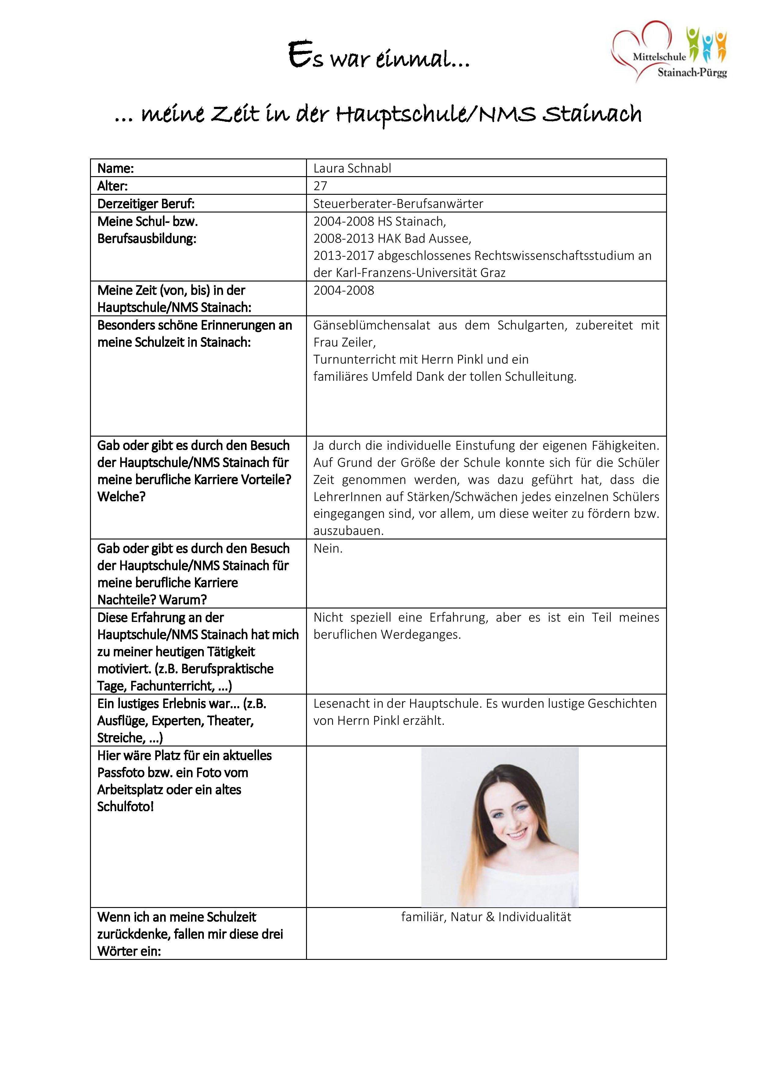 Es war einmal ... - Mittelschule Stainach-Pürgg
