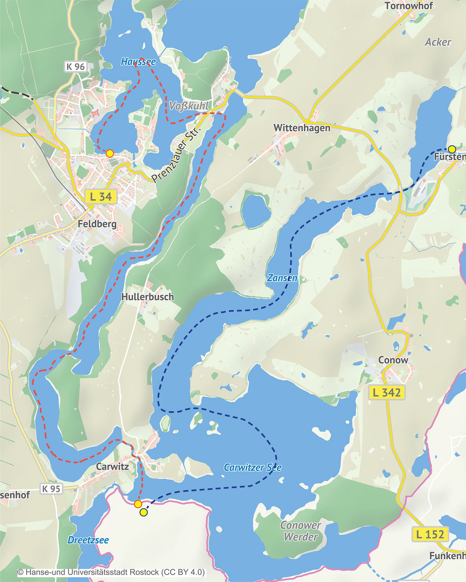 Spannende Feldberger Seenplatte Karte Bilder