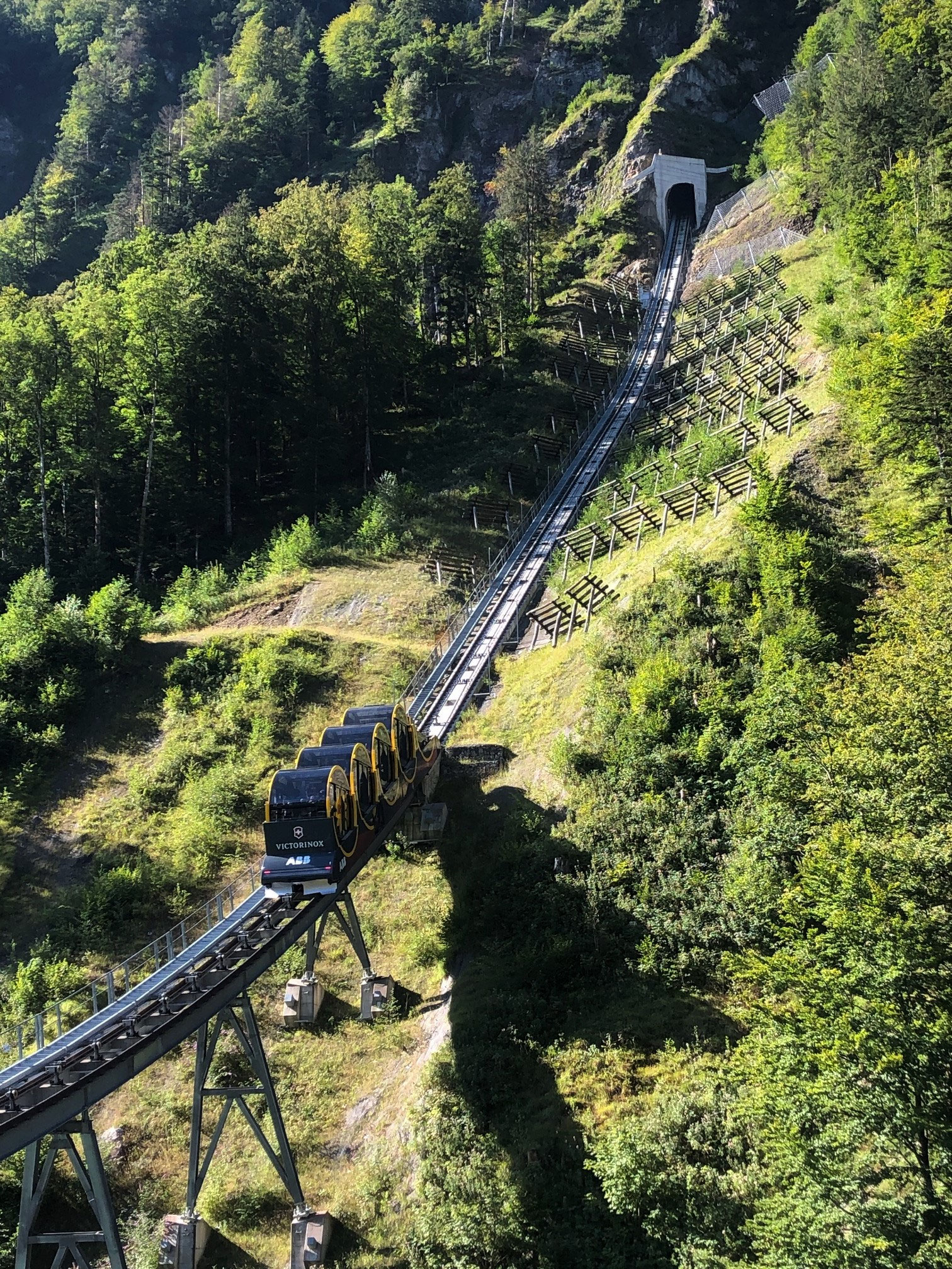 Standseilbahn / Funicular Stoos Switzerland - Hans-Rudolf Stoll Trains ...