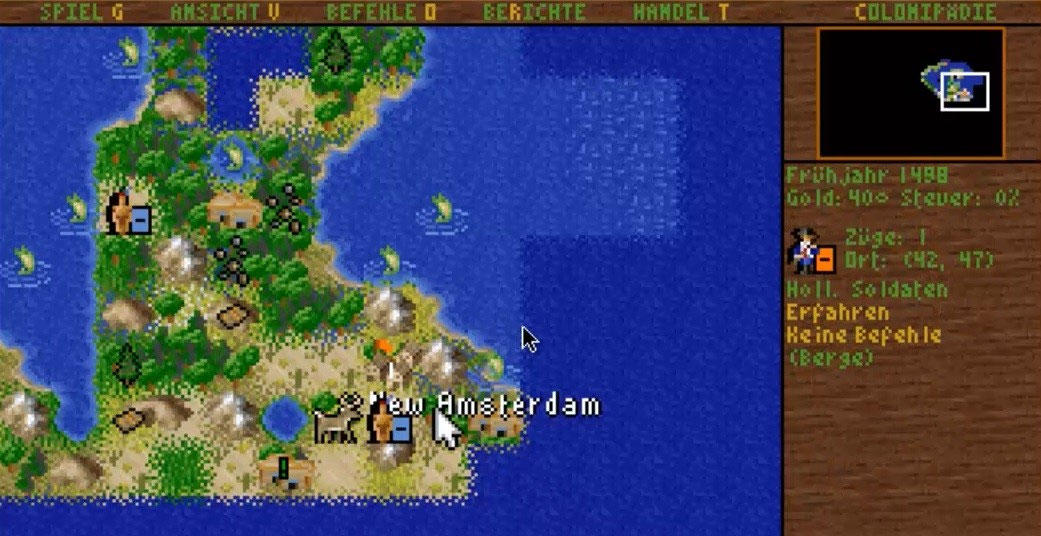 Sid Meier's Colonization auf Windows XP + Vista + 7 + 8 spielen mit ...