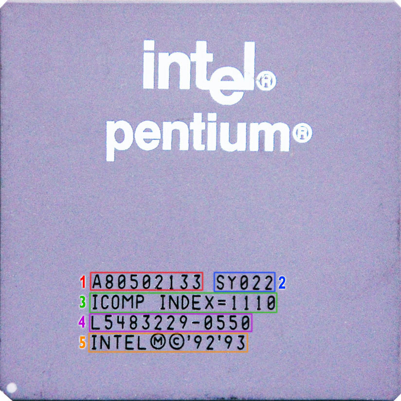Intel Pentium Identification - CPU MUSEUM - MUSEUM OF MICROPROCESSORS ...