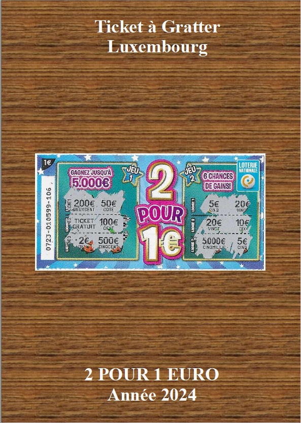2 POUR 1 EURO - Site de tickets-a-gratter