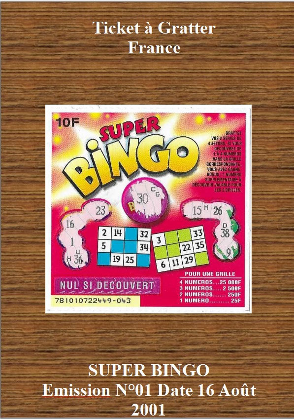 SUPER BINGO - Site de tickets-a-gratter