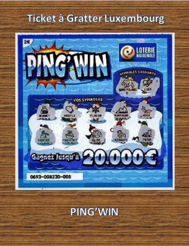 PING'WIN - Site de tickets-a-gratter