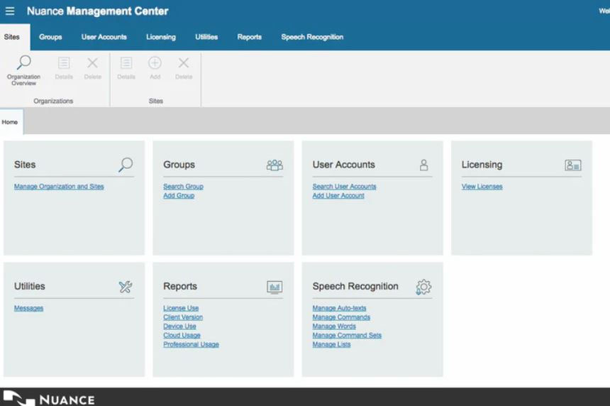 Nuance Management Center - Cedere
