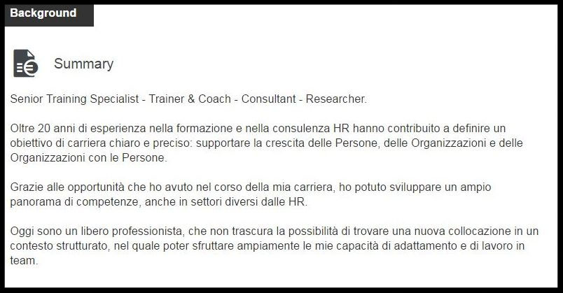 Il profilo Linkedin - Capitale Umano