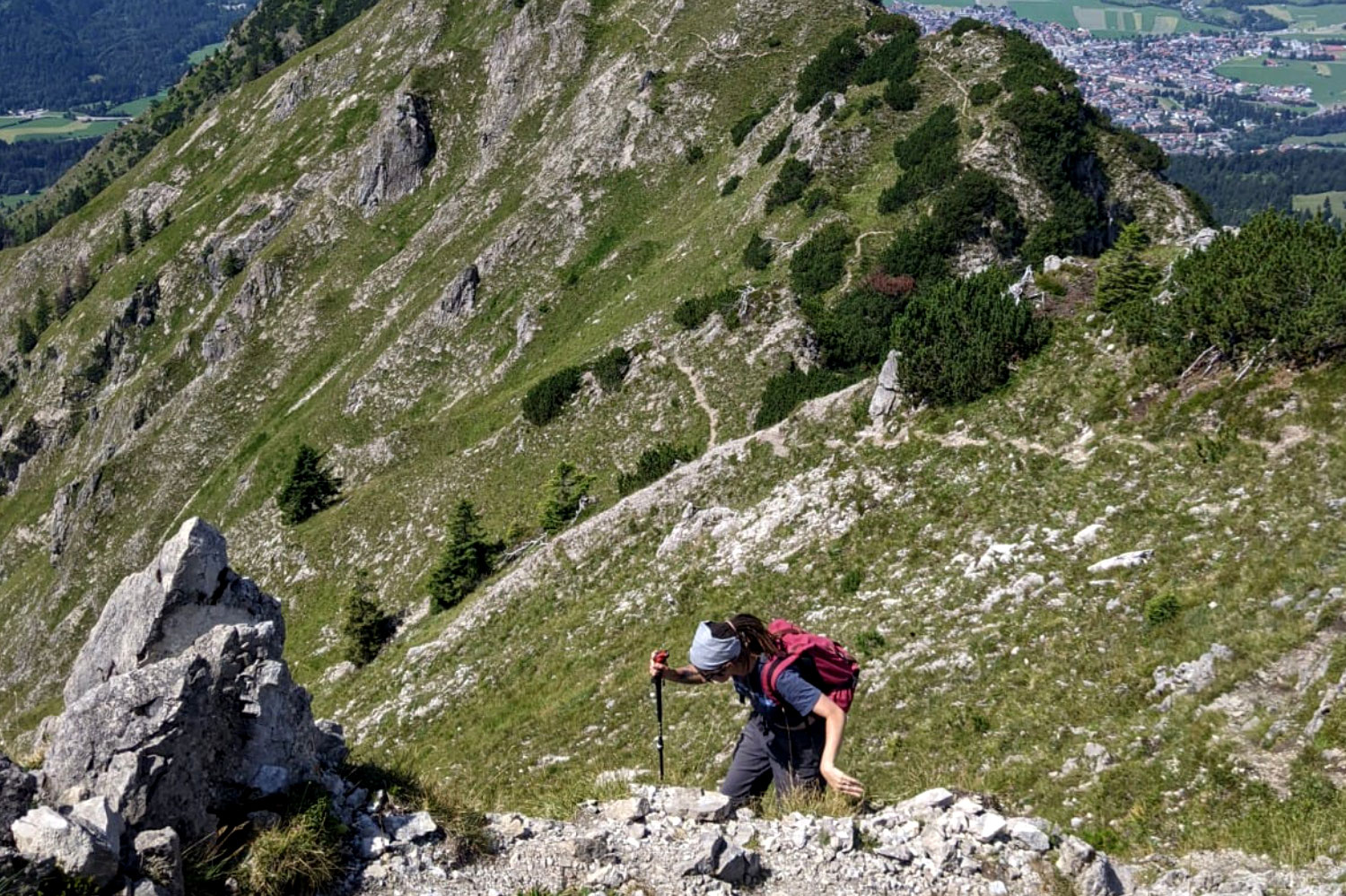 With one Foot in the Abyss: Hiking an alpine Ridge - SquirrelSarah