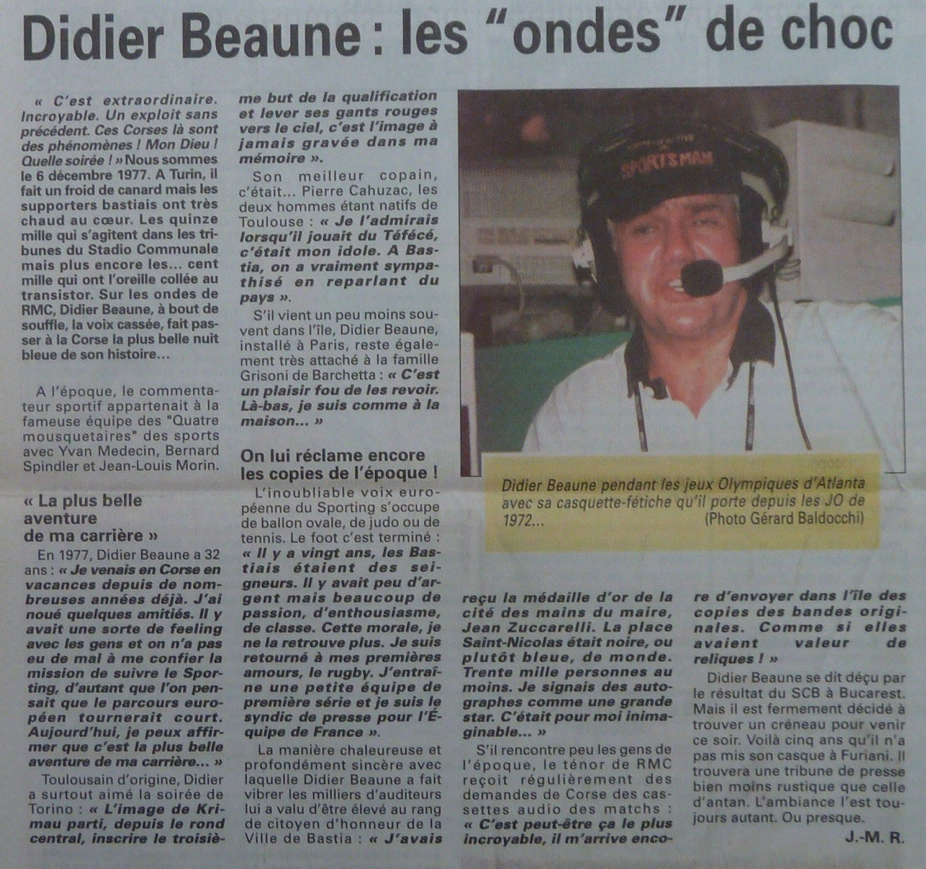 Pierre-Yves ANDRE : "Je revis" - corse football!