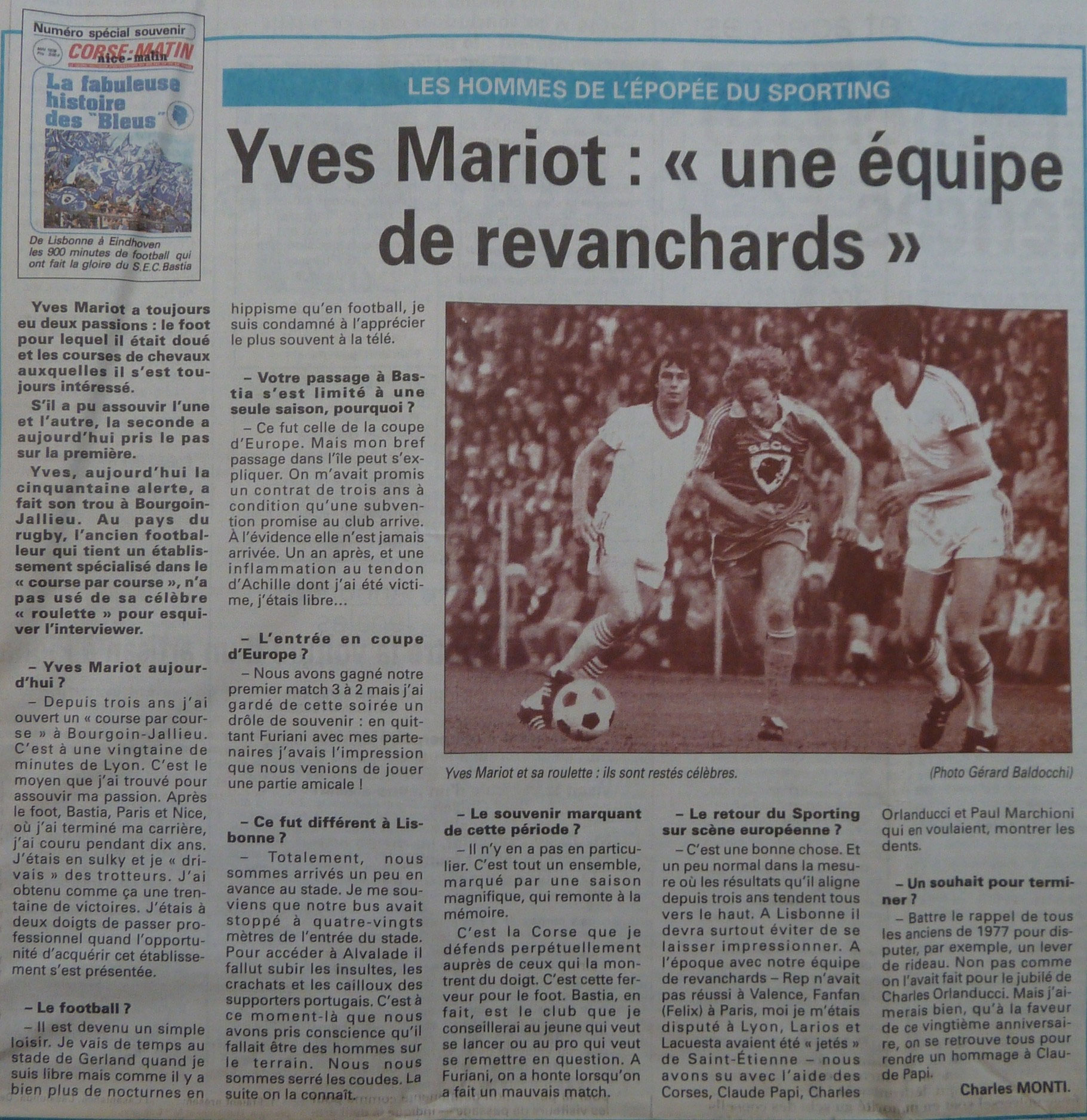Pierre-Yves ANDRE : "Je revis" - corse football!