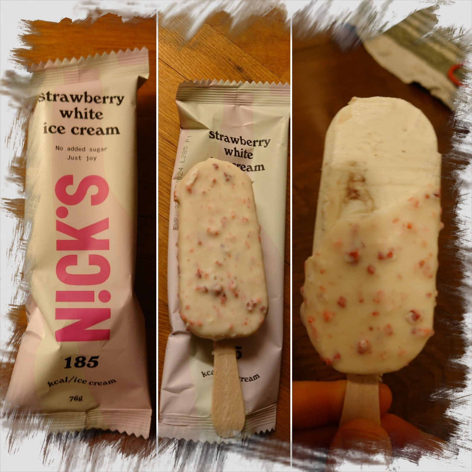 N!ck's Strawberry white Ice Cream - zuckerwelt im test