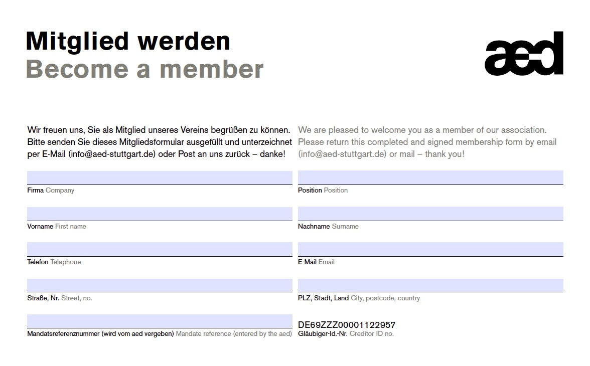 Service - aed e.V. Stuttgart