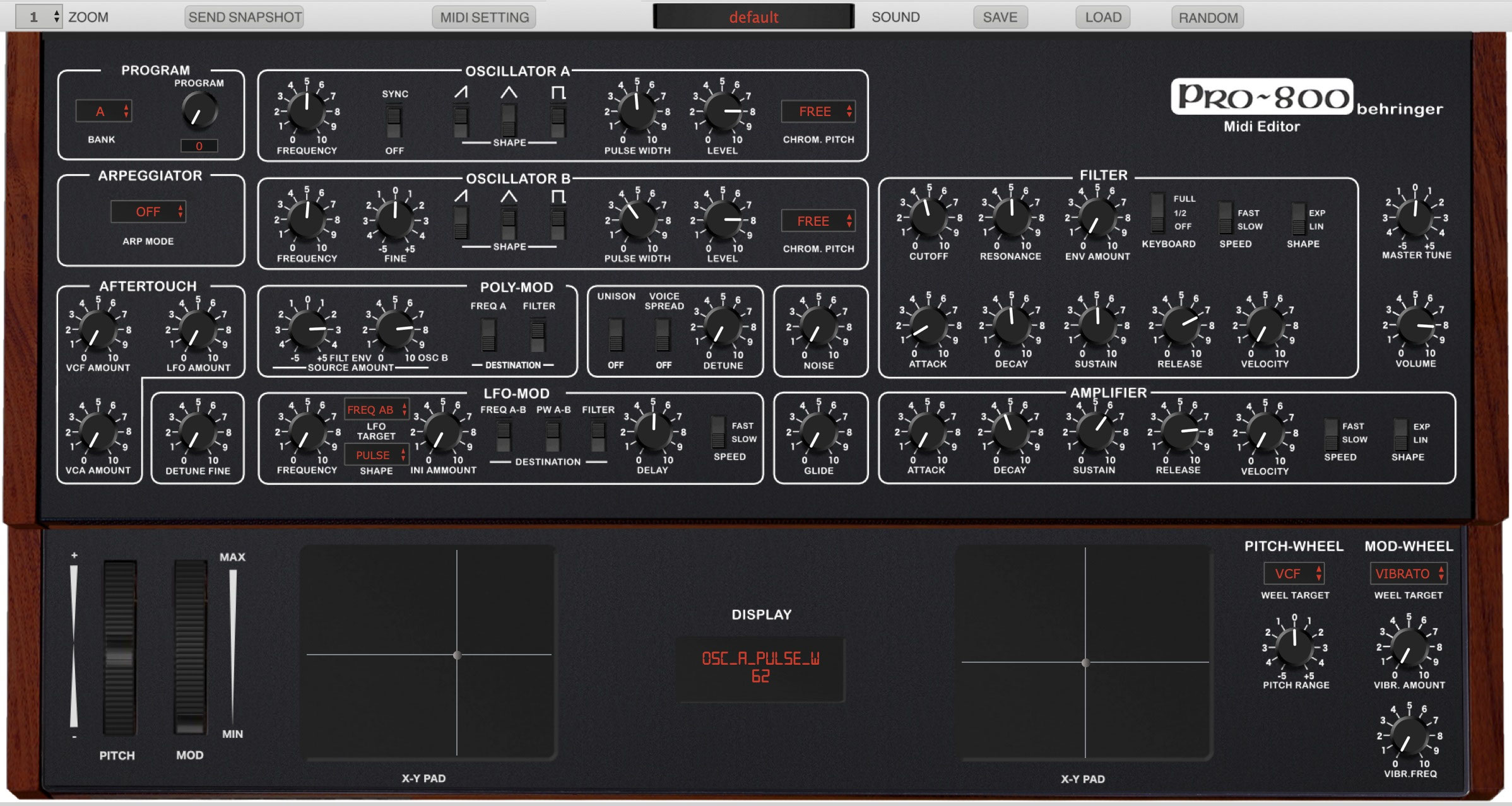 Behringer PRO-800 Editor and Controller as Standalone and VST ...