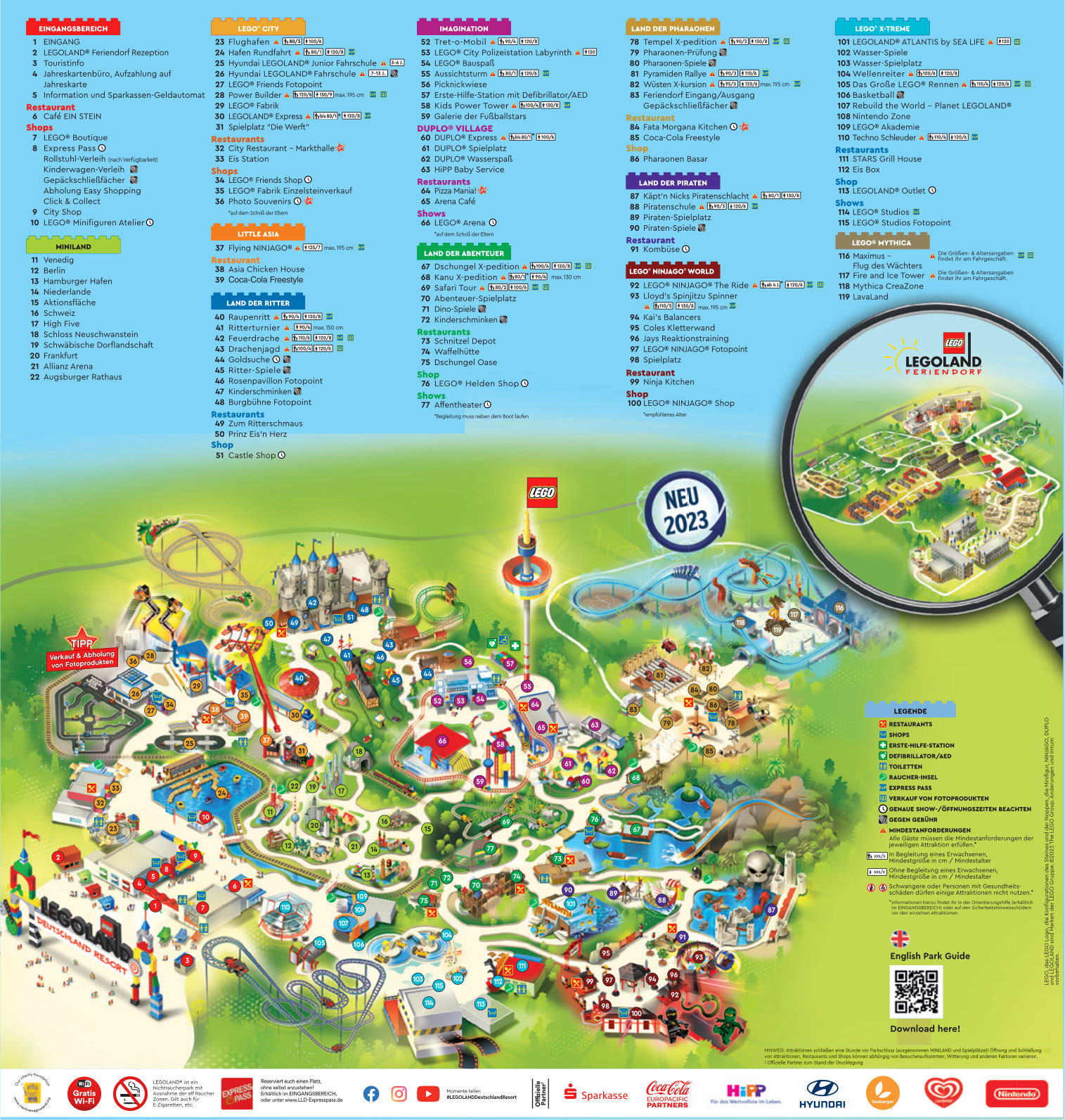 Park Plan -LEGOLAND Deutschland Resort - Parkwelt.info