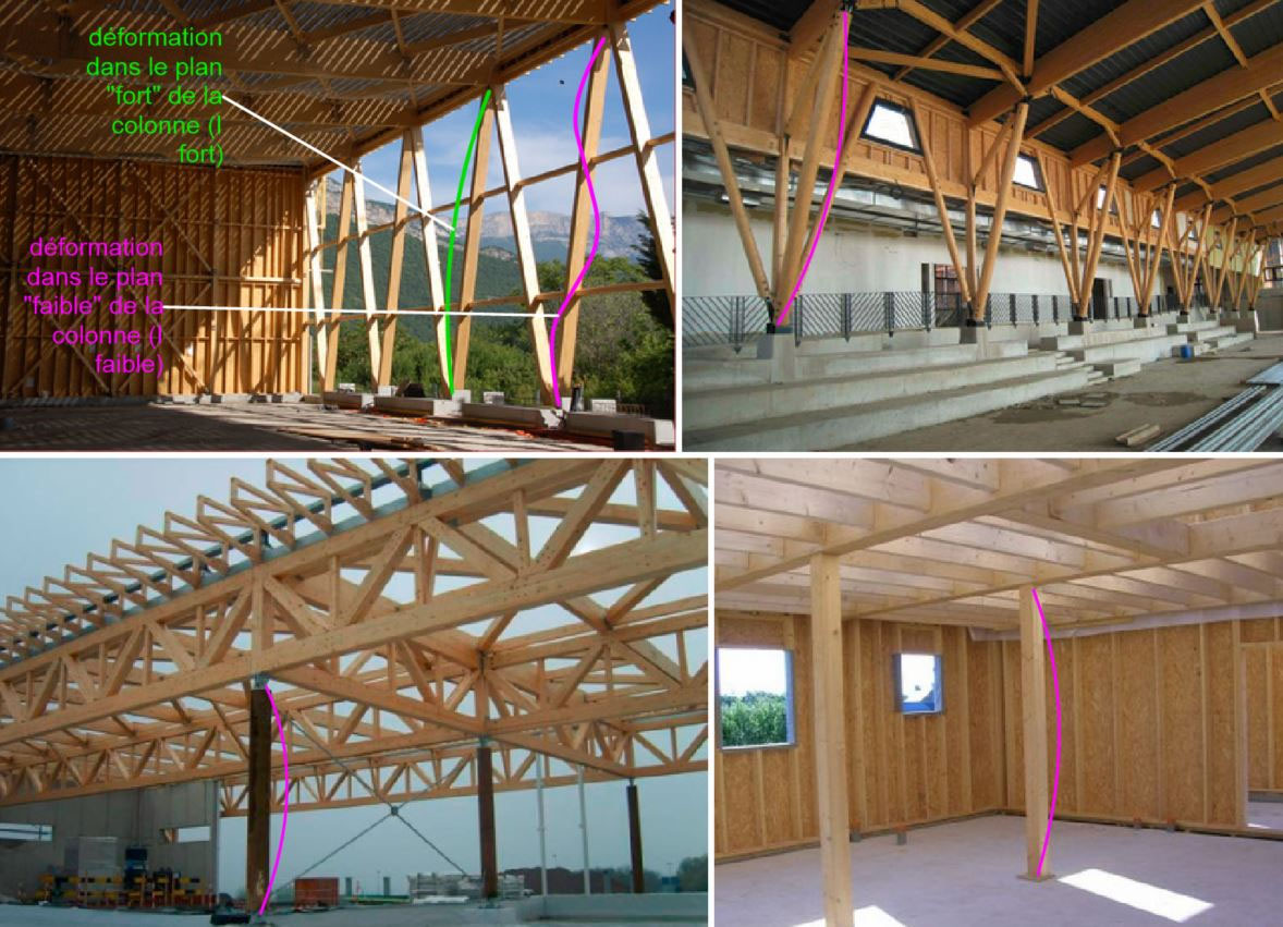 Exercices et pré-dimensionnement de colonnes bois, acier, béton - Cours de Structure Fac Archi ULB